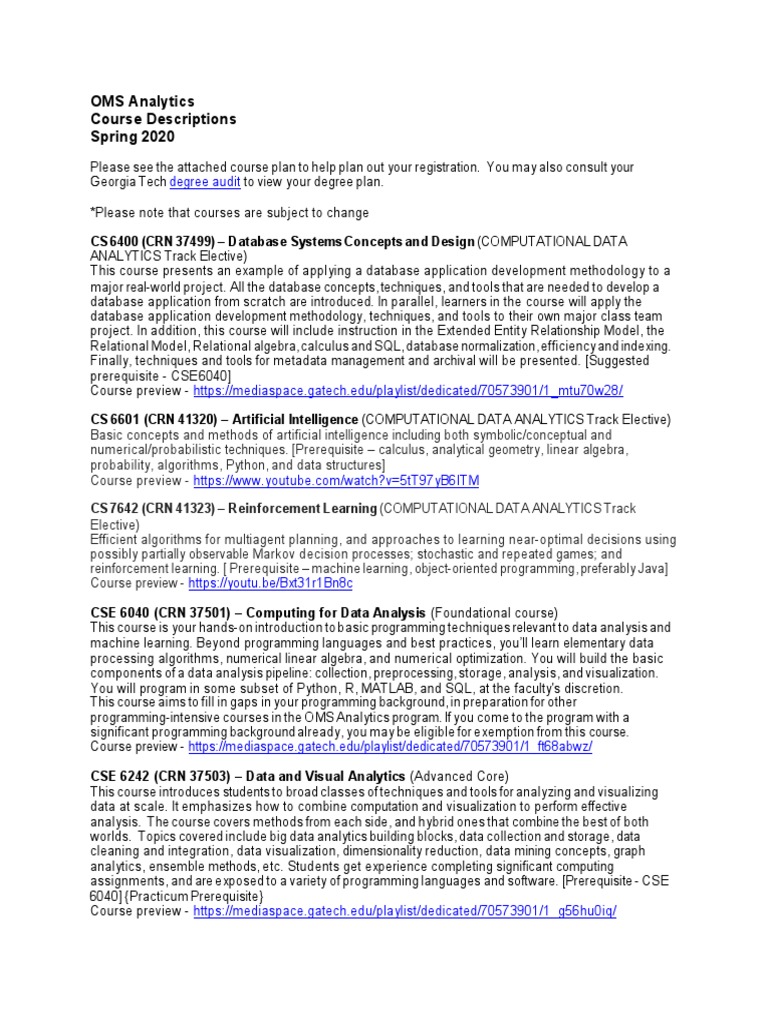 Oms Analytics Course List PDF | PDF | Bayesian Inference | Machine Learning