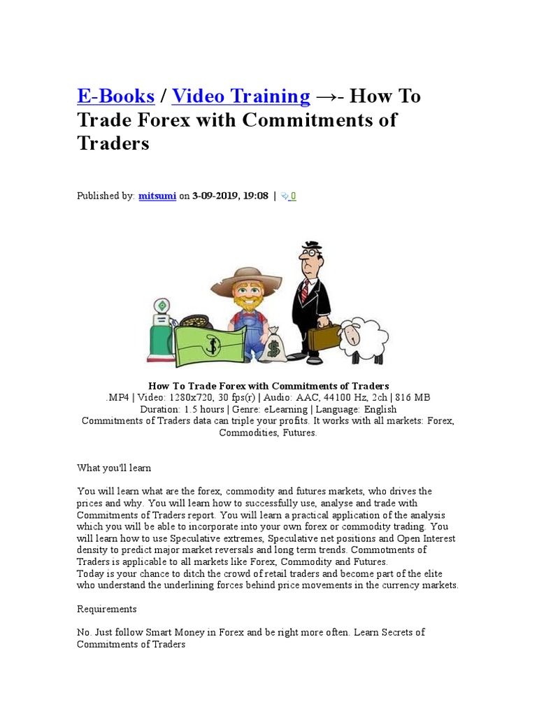 How To Trade Forex With Commitments of Traders | PDF | Foreign Exchange ...