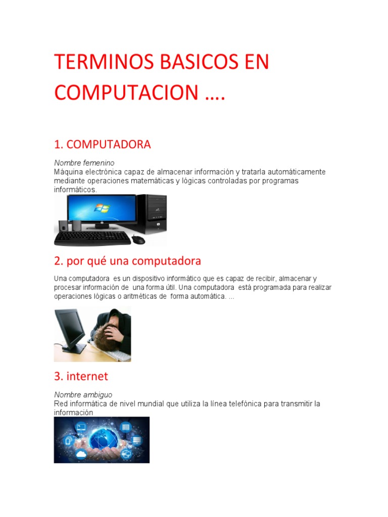 Terminos Basicos en Computacion | PDF