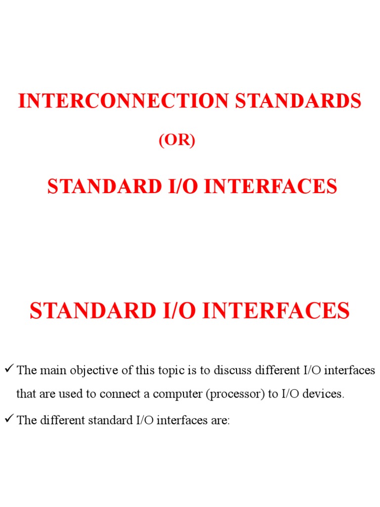 4.6 Standard IO Interface | PDF