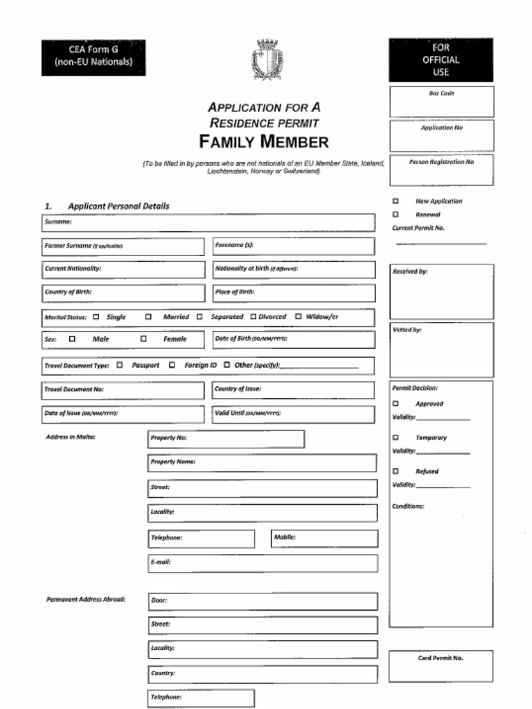 CEA Form G | PDF