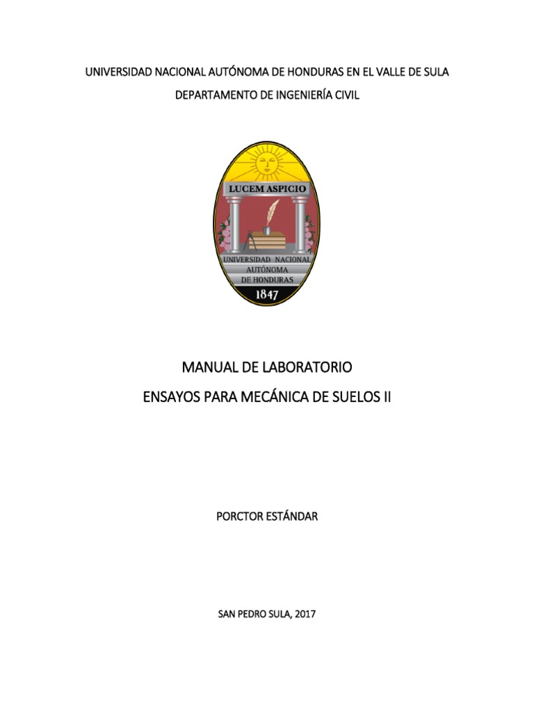 Proctor Standard Astm D698 Pdf Pdf Densidad Agua