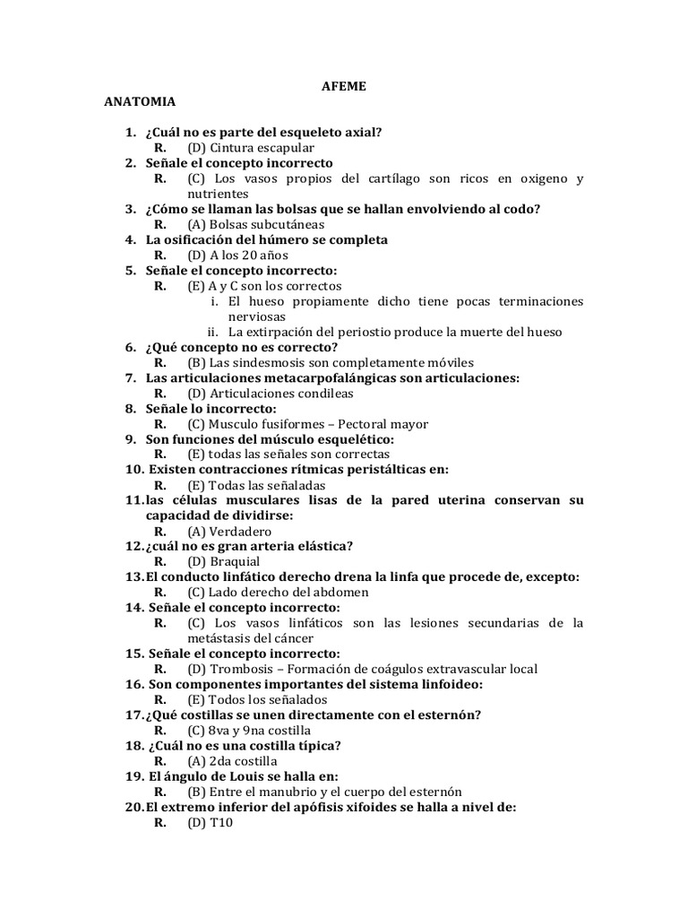 AFEME Anatomia | PDF | Pelvis | Pecho