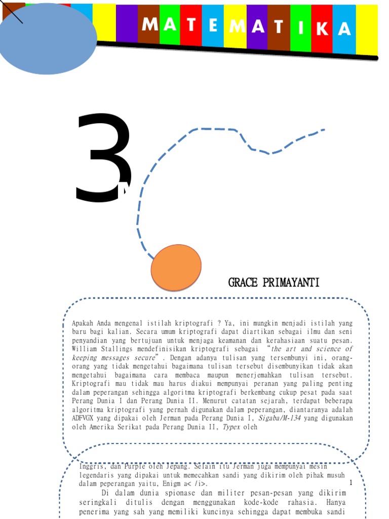 Pengenalan Kriptografi dan Matriks | PDF