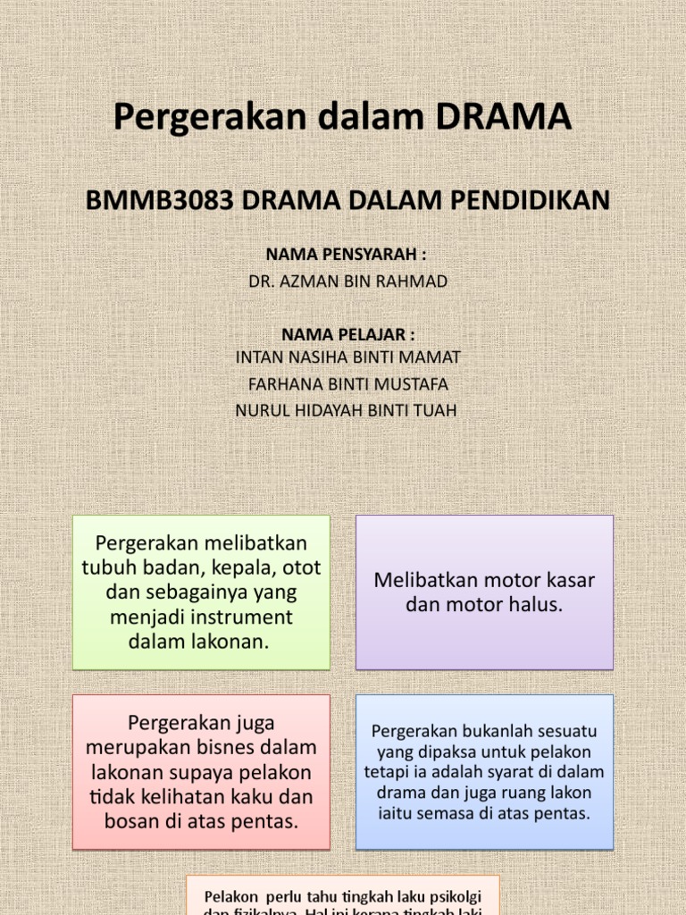 Elemen Pergerakan dalam Drama | PDF | Sains & Matematika