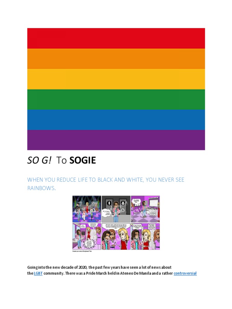 SO G! To SOGIE | PDF | Lgbt | LGBTQIA+ Studies