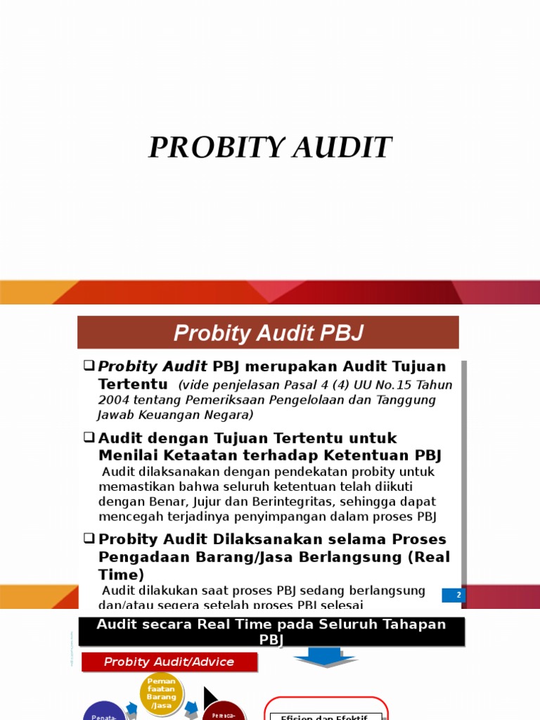 Modul 2 Submodul 1 Overview Probity Audit | PDF