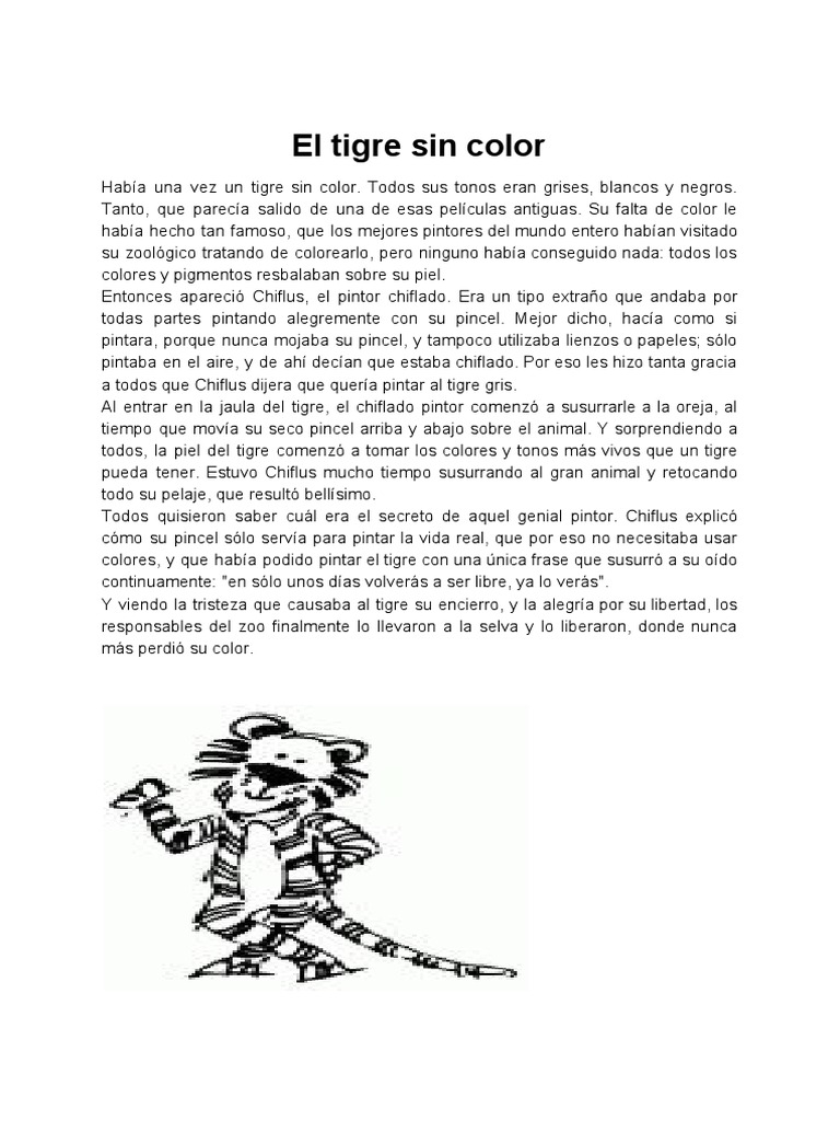 El Tigre Sin Color Y Su Libertad Pdf