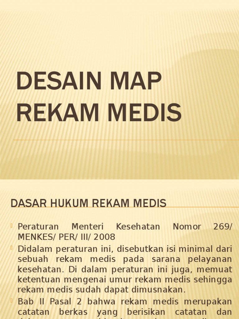 Desain Map Rekam Medis | PDF