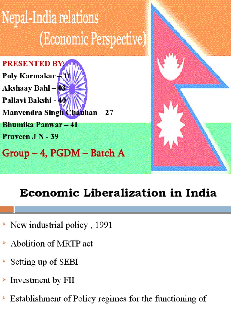 Economic Liberalization: India & Nepal | PDF | Nepal | World Trade ...