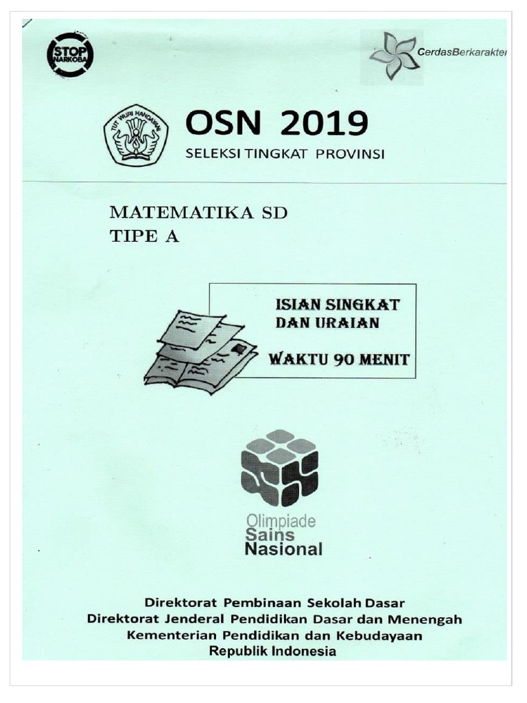 Matematika Soal OSP SD 2019 PDF | PDF