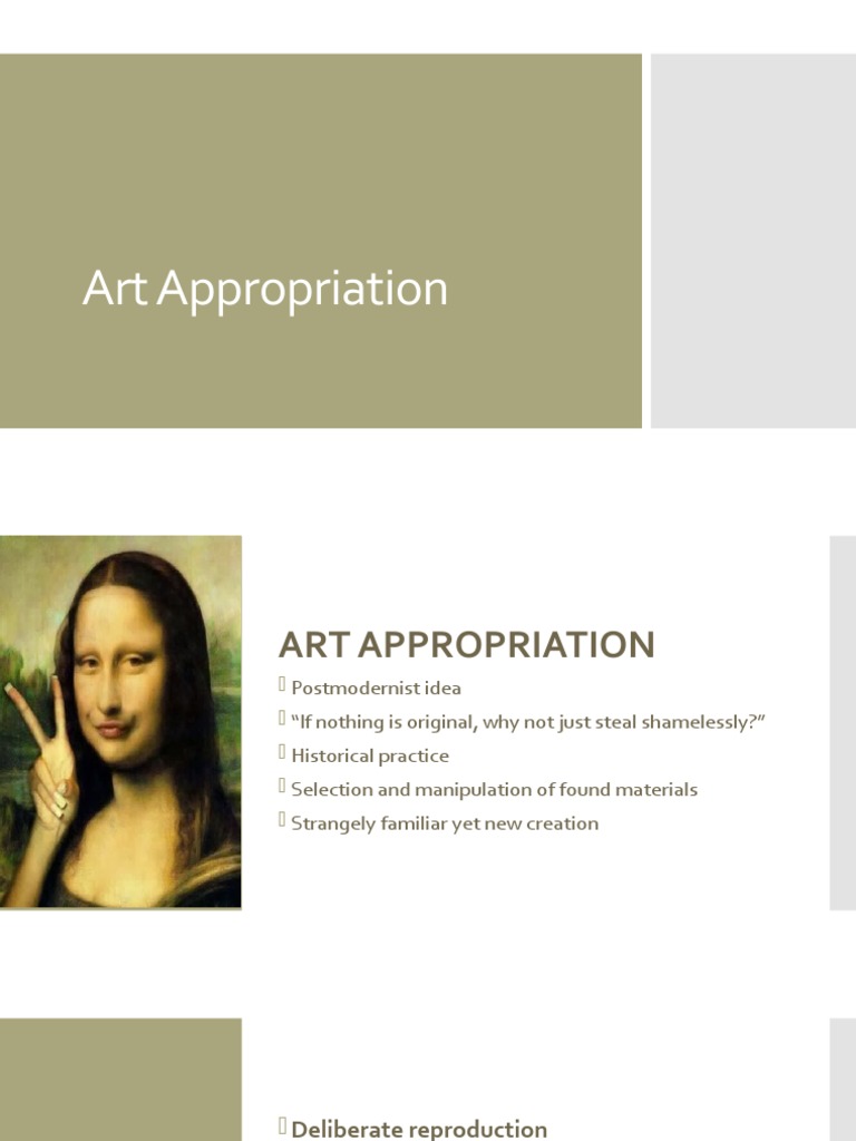 Art Appropriation | PDF | Style | Movements