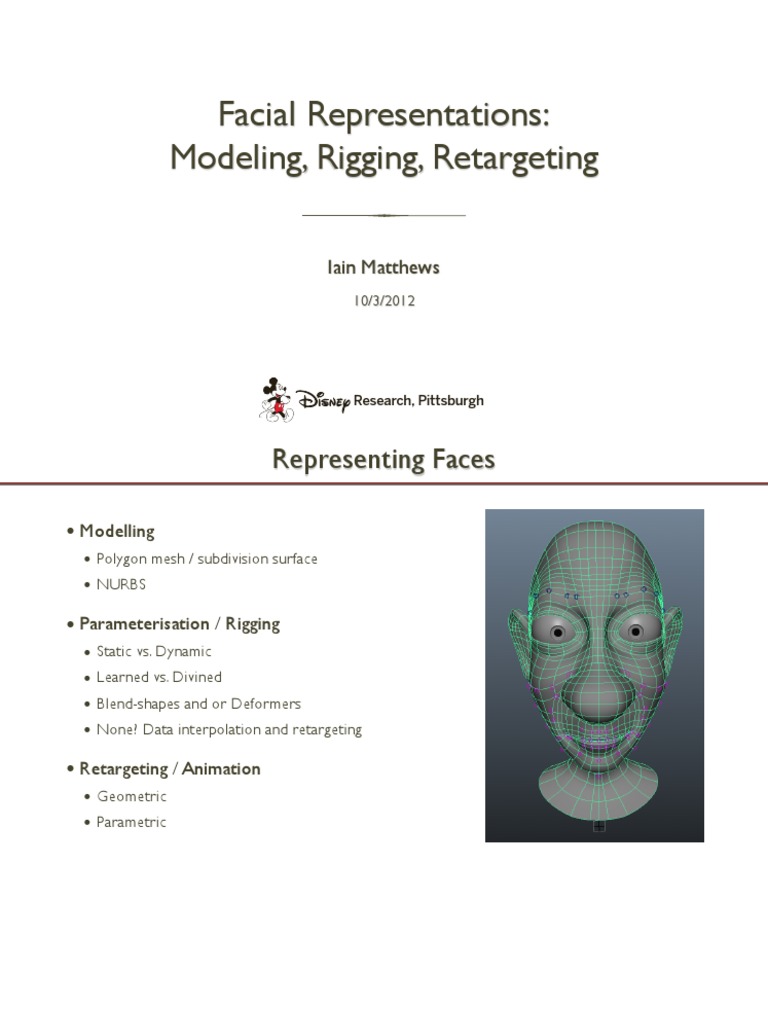 Lecture-8-Face Representation PDF | PDF | Lip | Smile