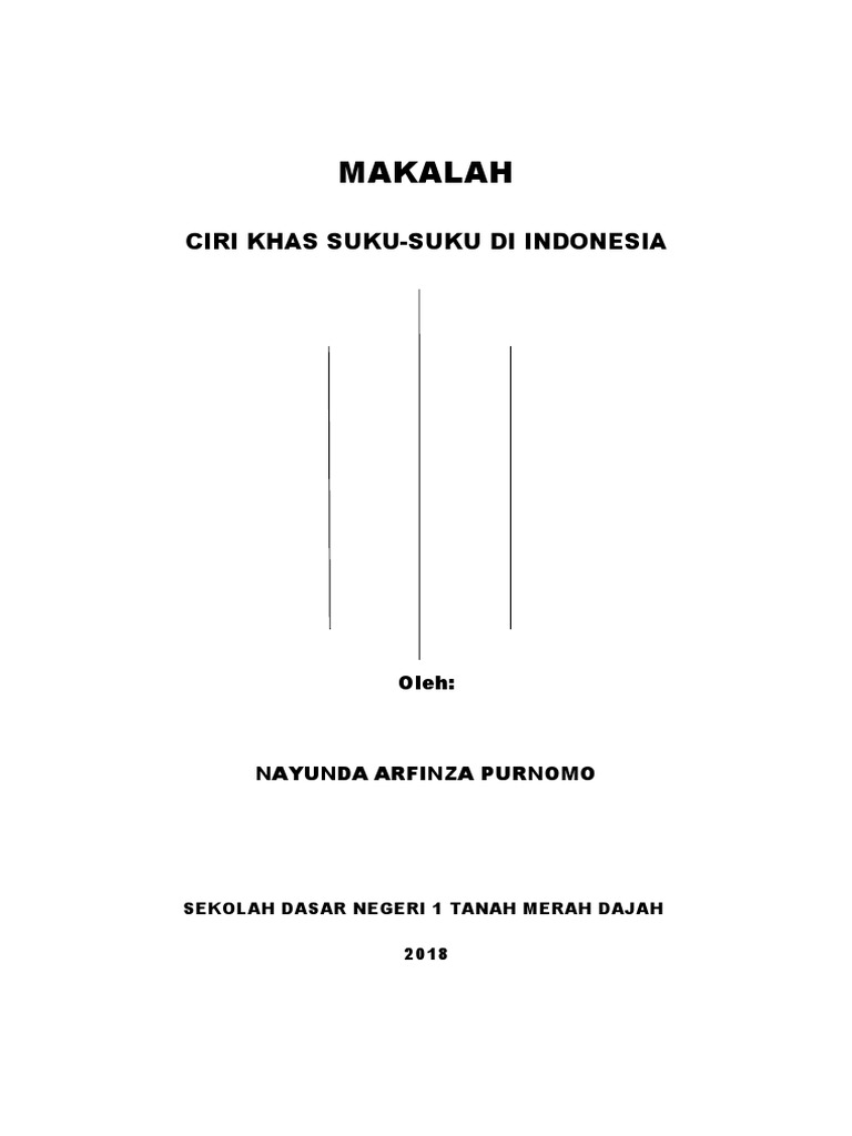 Ciri Khas Suku di Indonesia | PDF