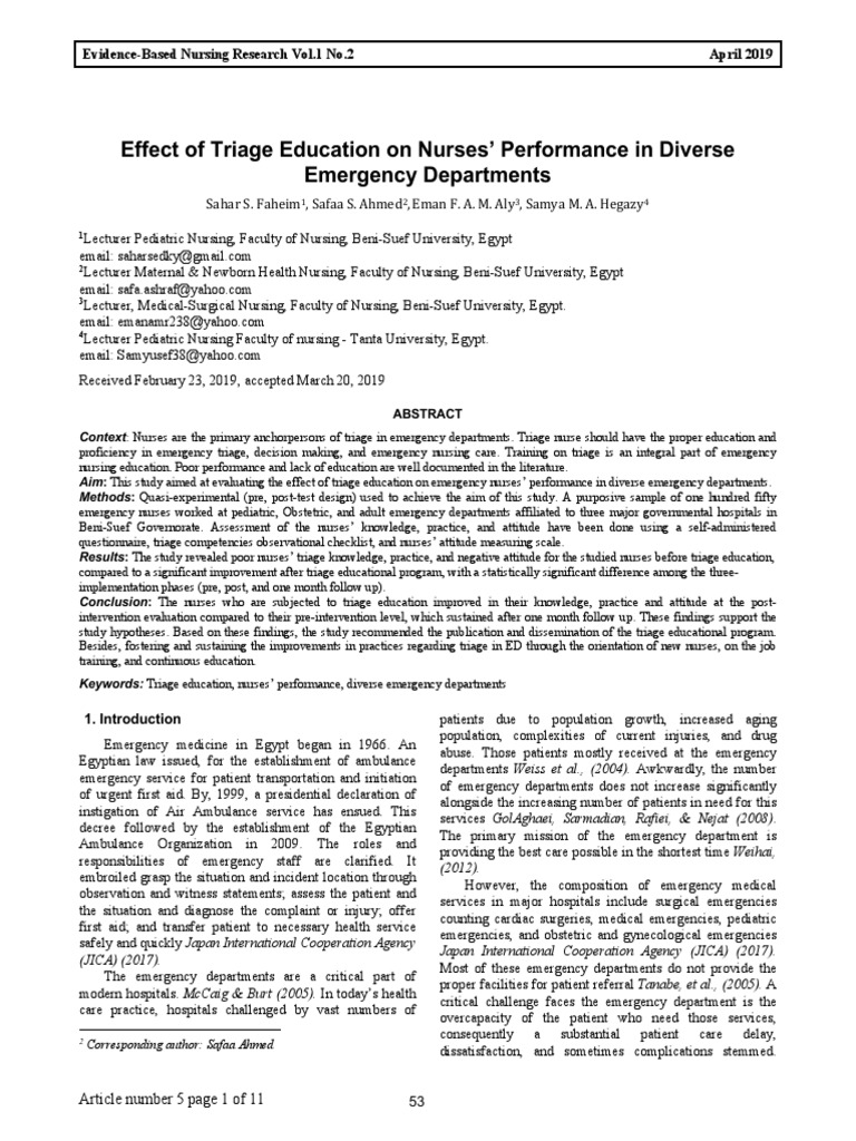 HMMMM | PDF | Emergency Department | Nursing