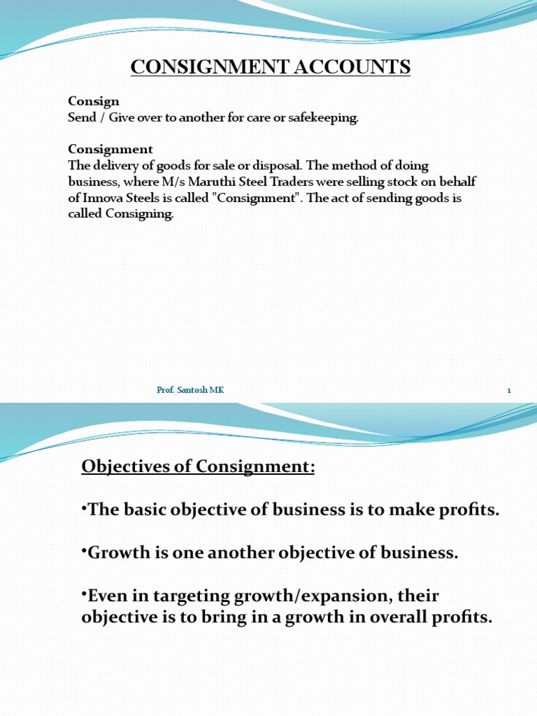 Consignment Accounting | PDF | Stocks | Expense