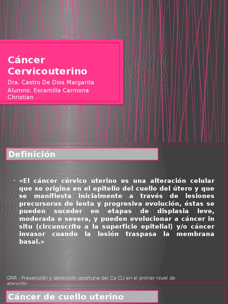 Cáncer Cervicouterino | PDF | Cáncer de cuello uterino | Cáncer