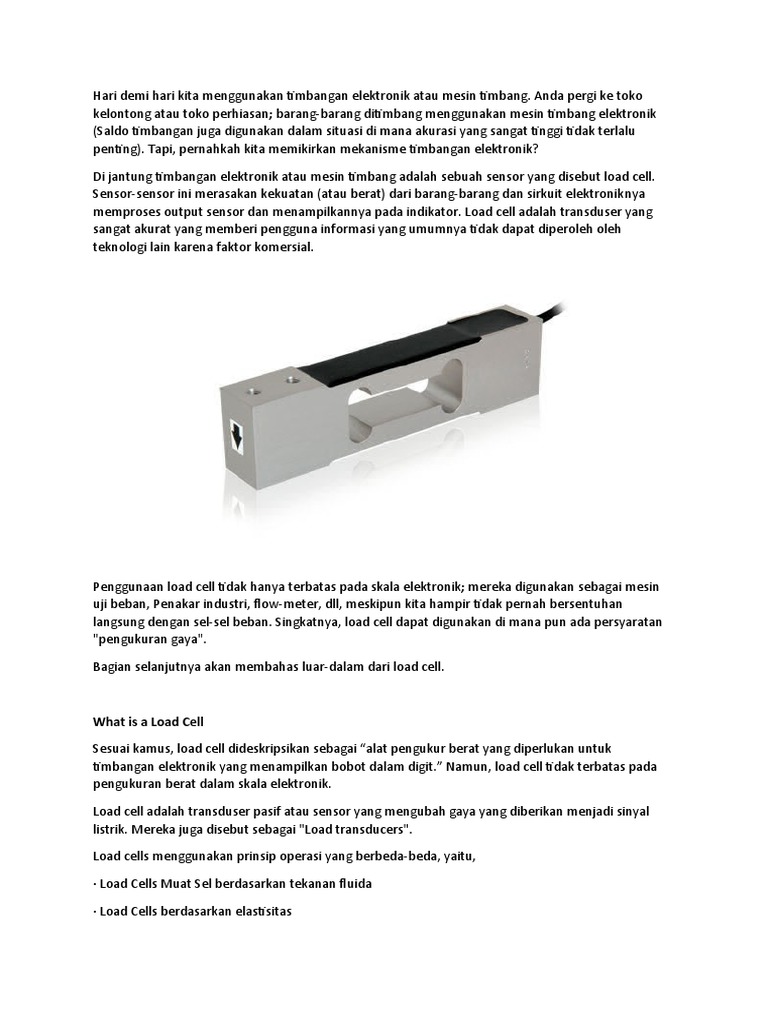 Load Cell | PDF