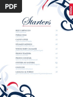 Picca Steakroom Menu Overview | PDF | Pasta | Sauce