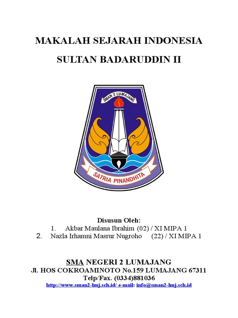 Makalah Sejarah Indonesia Sultan Badaruddin | PDF