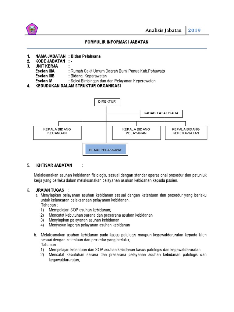 Anjab Perawat Rumah Sakit | PDF