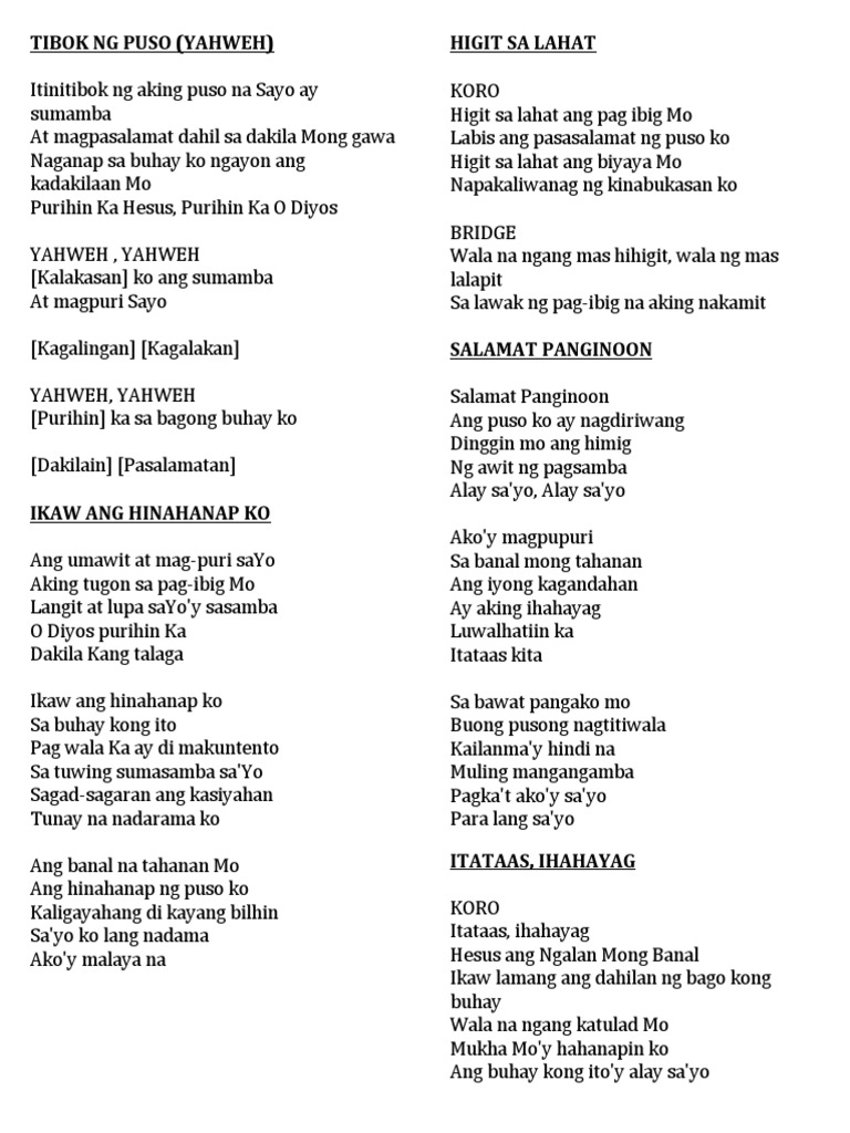 Tibok NG Puso | PDF
