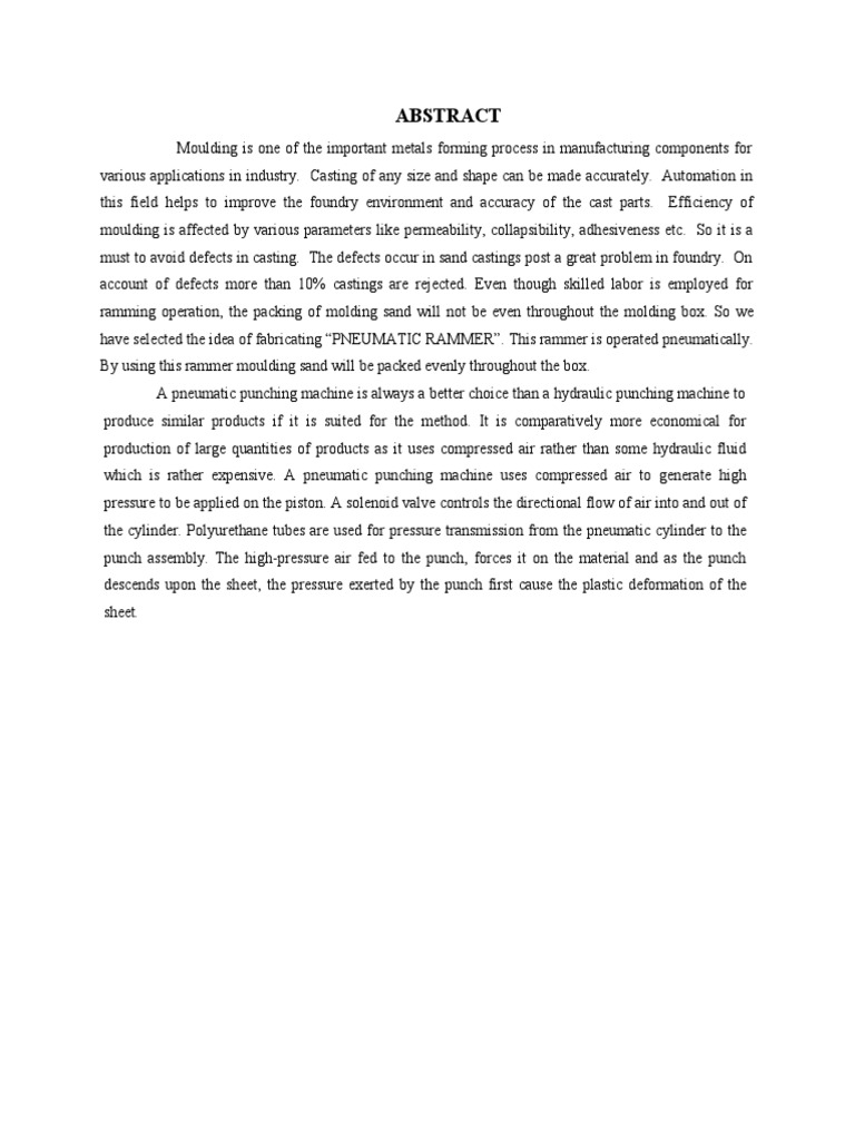 Pneumatic Ramming Machine Design | PDF | Valve | Pneumatics