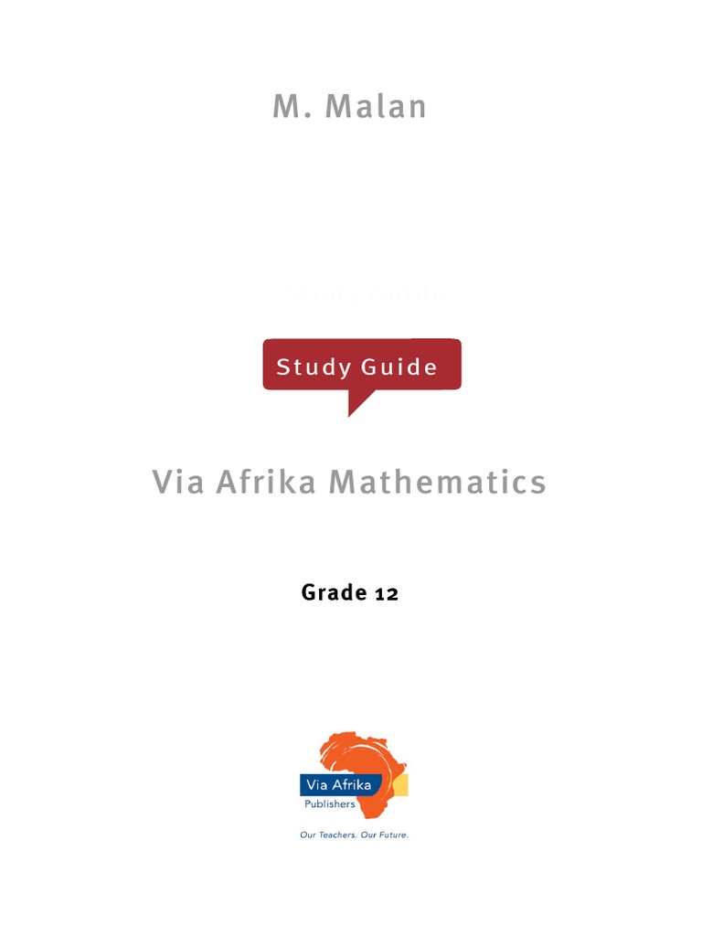 Via Afrika Mathematics Grade 12 Study Guide Checked PDF | PDF ...