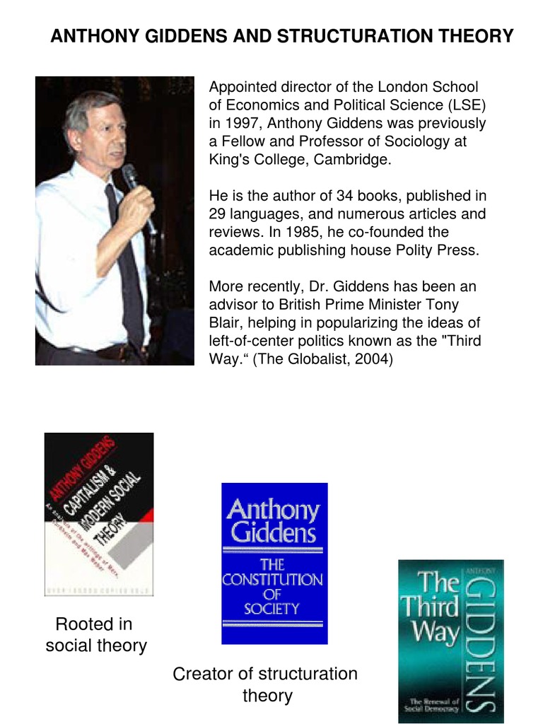 Giddens' Structuration Theory Overview | PDF | Academia | Philosophical ...