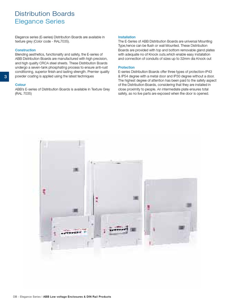 ABB DB EleganceSeries PDF | PDF | Decibel | Components