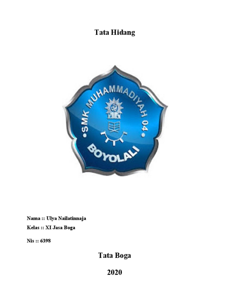 Tata Hidang | PDF