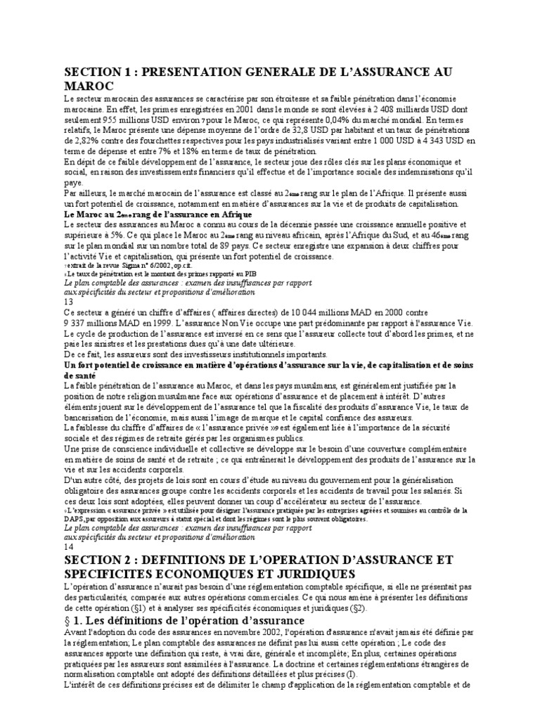 Assurance | PDF | Assurance | Comptabilité