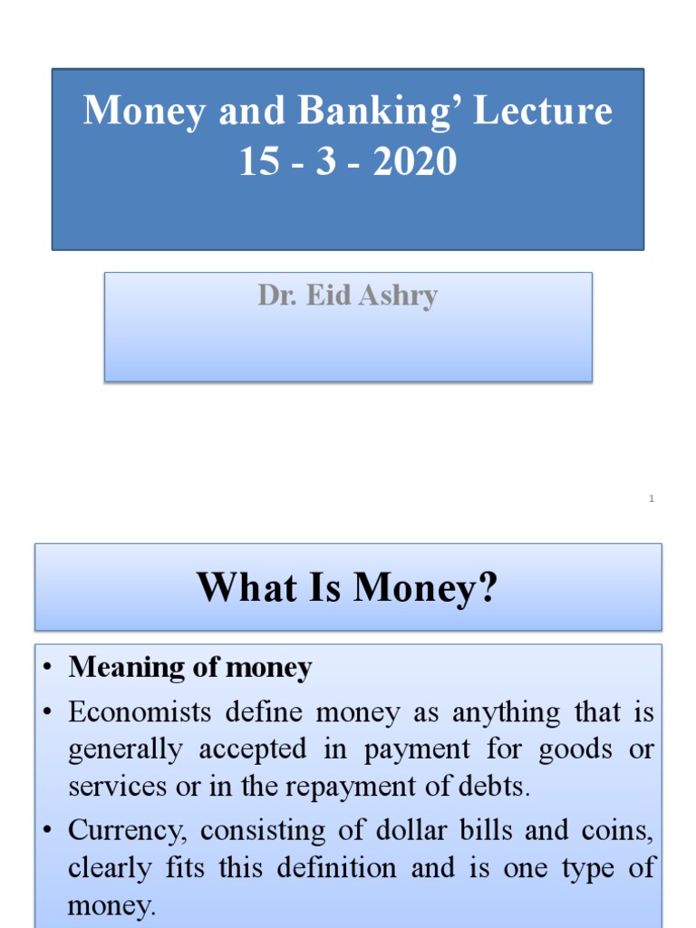 What Is Money | PDF | Money Supply | Medium Of Exchange