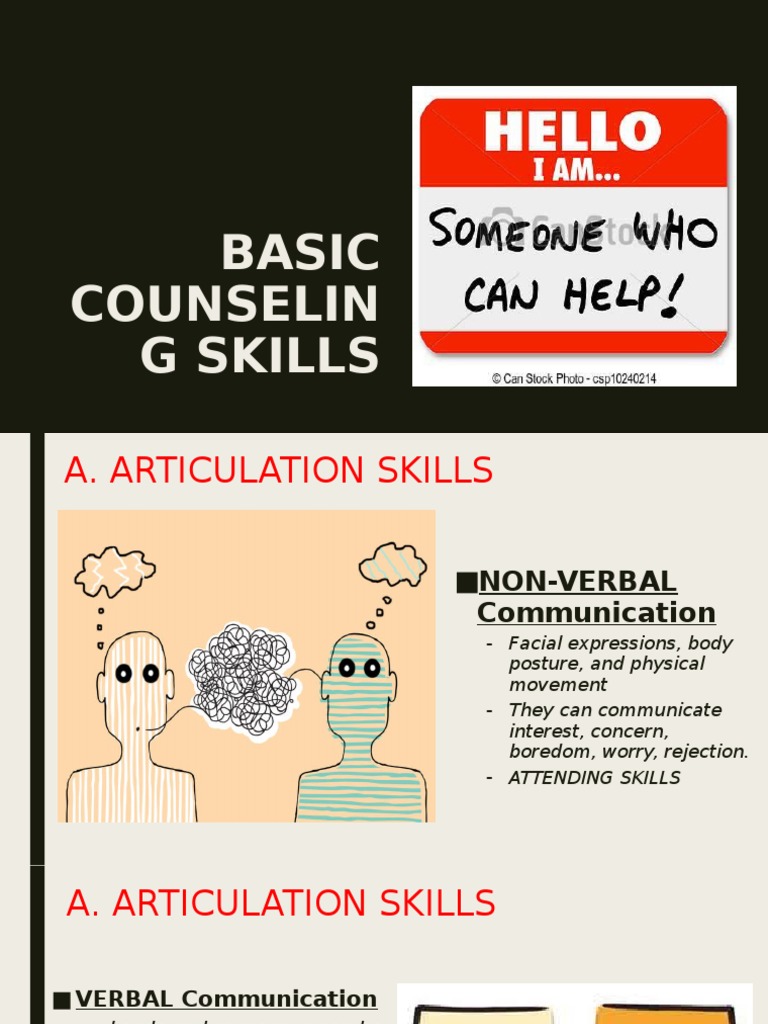 Basic Counseling Skills | PDF | Nonverbal Communication | Communication