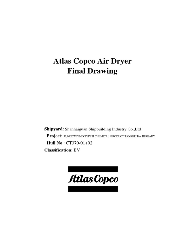 M8 Air Dryer Final Drawing and Manual | PDF | Heat Exchanger | Humidity