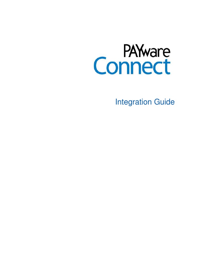 PAYWARE CONNECT Manual | PDF | Financial Technology | Finance & Money Management