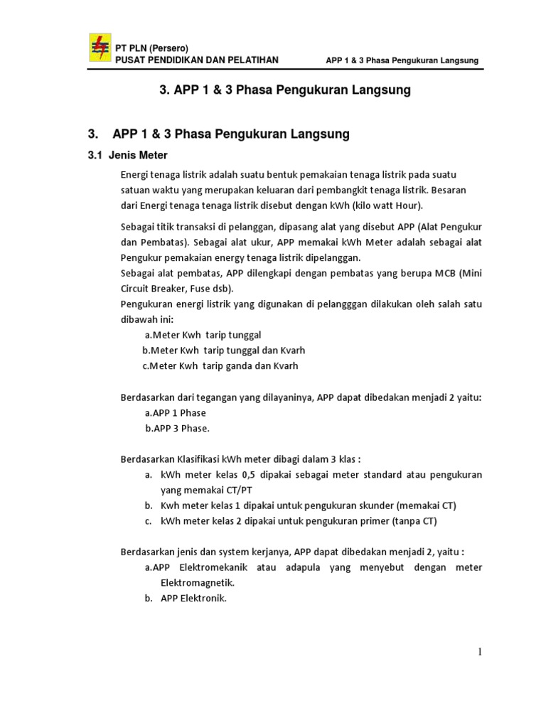APP 1 Phasa Dan 3 Phasa | PDF