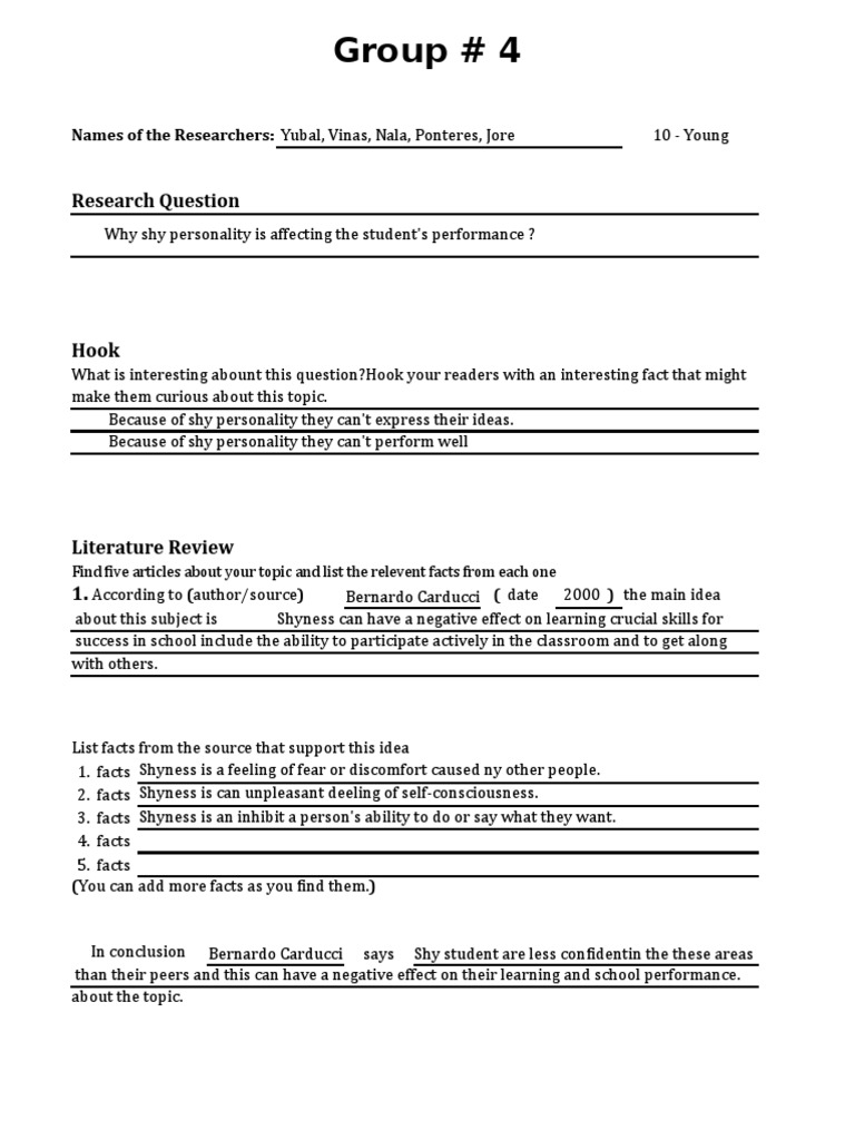 Manuscript (Research Scaffold) | PDF | Shyness | Behavioural Sciences