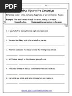 Figurative Language Stories Princess Penelope PDF | PDF | Languages