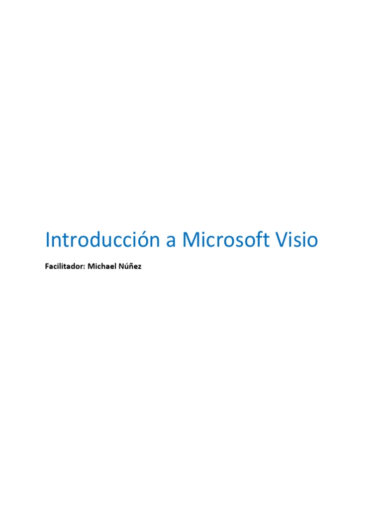 Tutorial Microsoft Visio | PDF | Microsoft | Ventana (informática)
