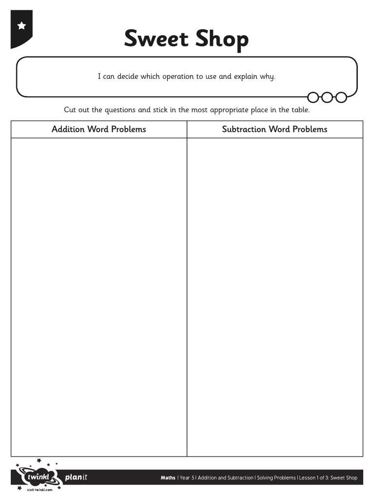 Activity Sheet Sweet Shop PDF | PDF | Candy | Desserts