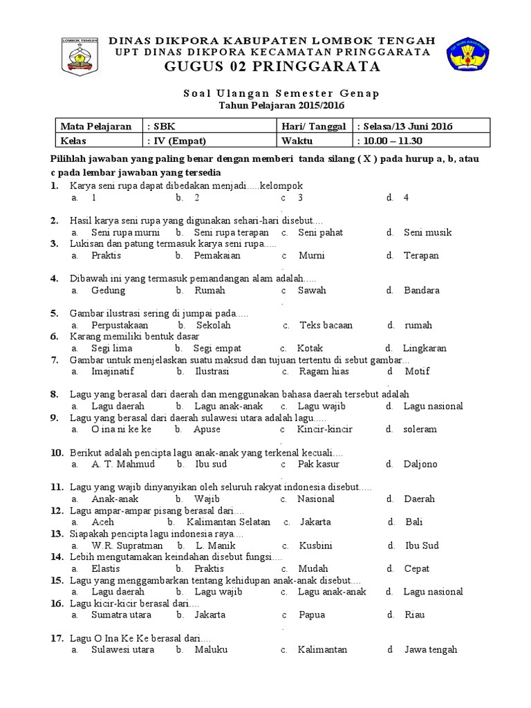 Soal Sbk Pdf
