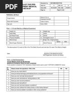 Medical Check Up Form | PDF | Physical Examination | Health Sciences