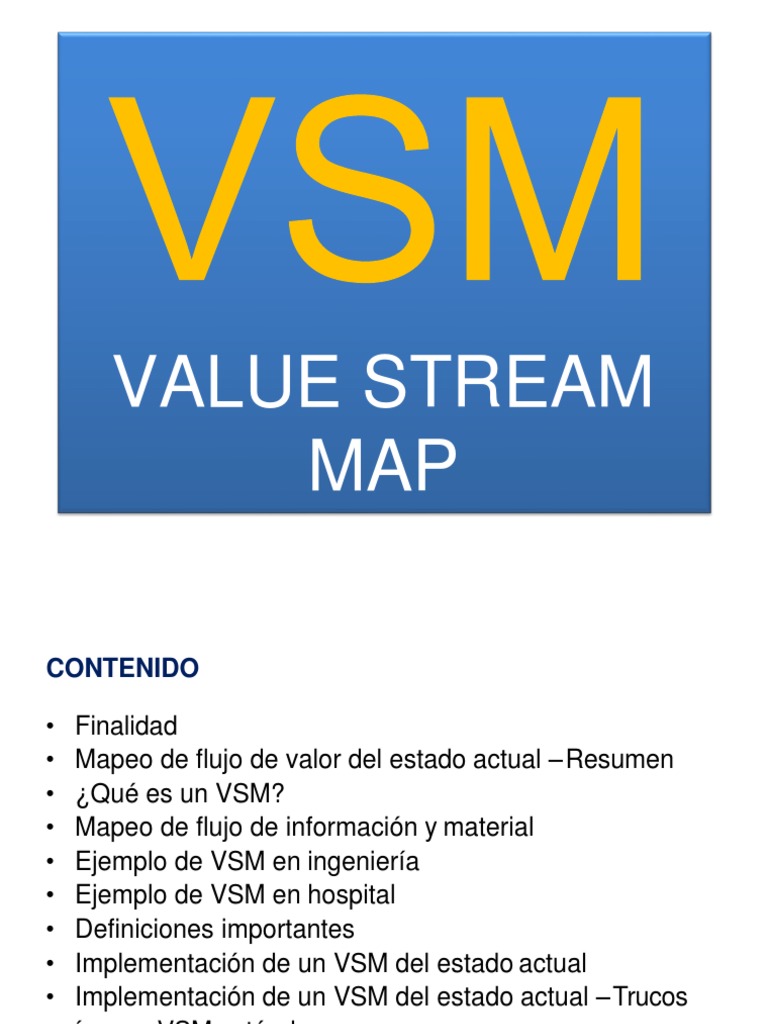 T5 - VSM Mapa de Valor | PDF | Valor añadido | Mapa