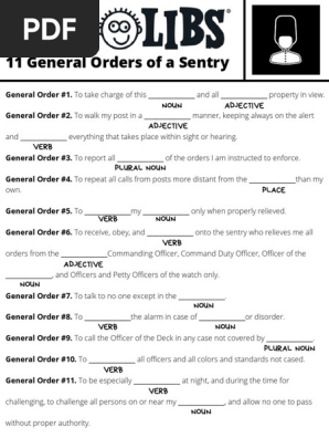 11 General Orders Navy