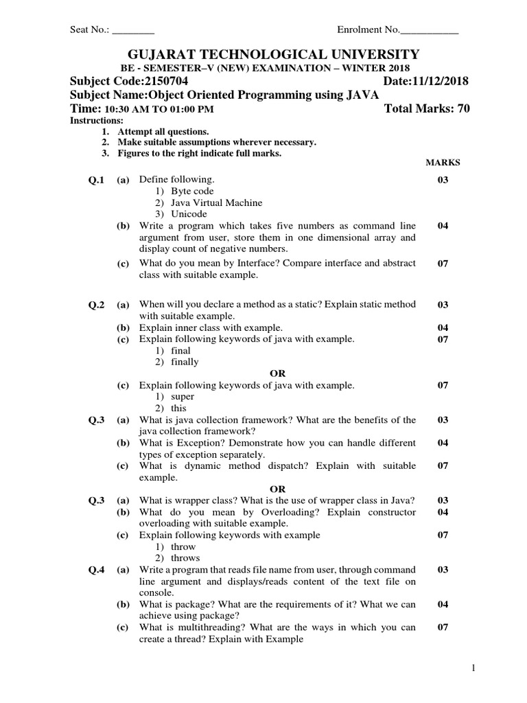 Java | Download Free PDF | Class (Computer Programming) | Method (Computer Programming)
