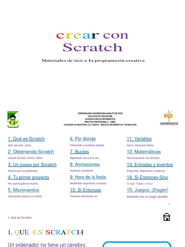 Guia de Scratch Introducción PDF | Descargar gratis PDF | Scratch (lenguaje de programación ...
