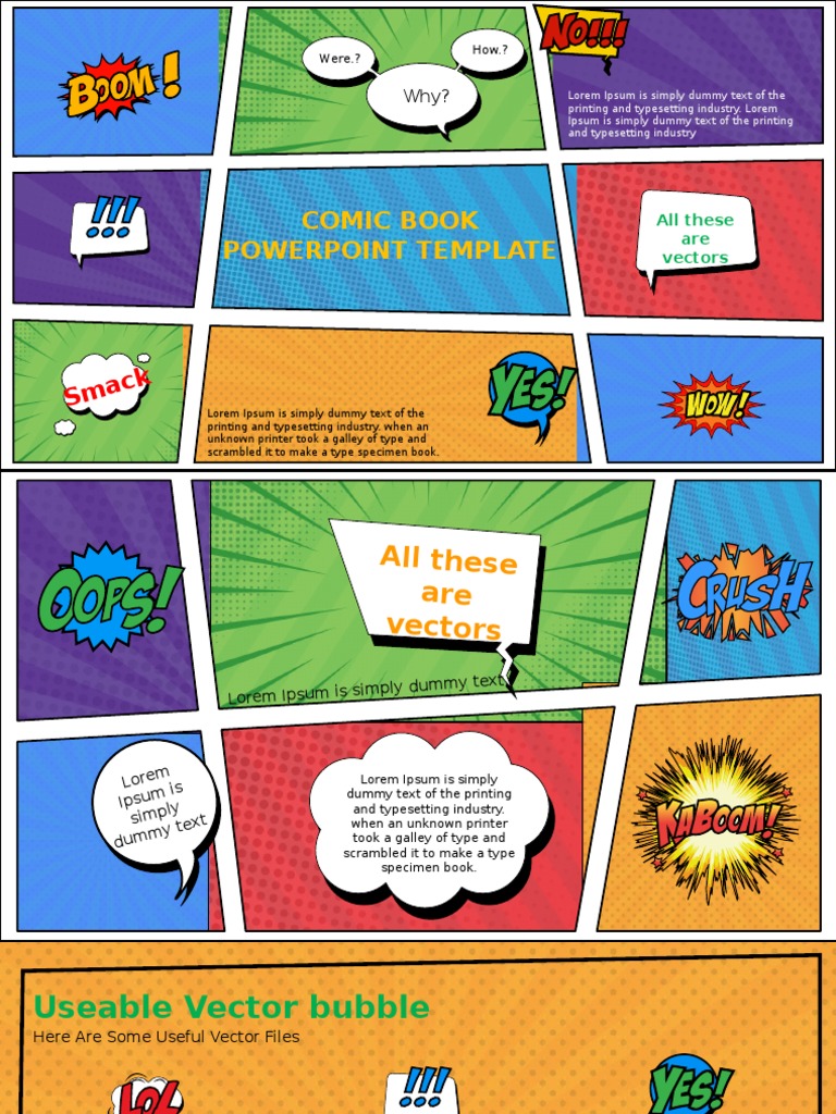 Comic Book Powerpoint Template | PDF