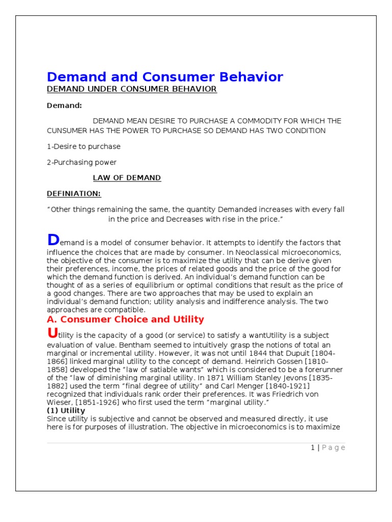 Consumer Behavior Insights | PDF | Price Elasticity Of Demand | Demand ...