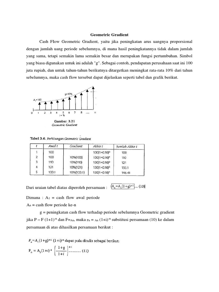 Geometric Gradient dalam Cash Flow | PDF